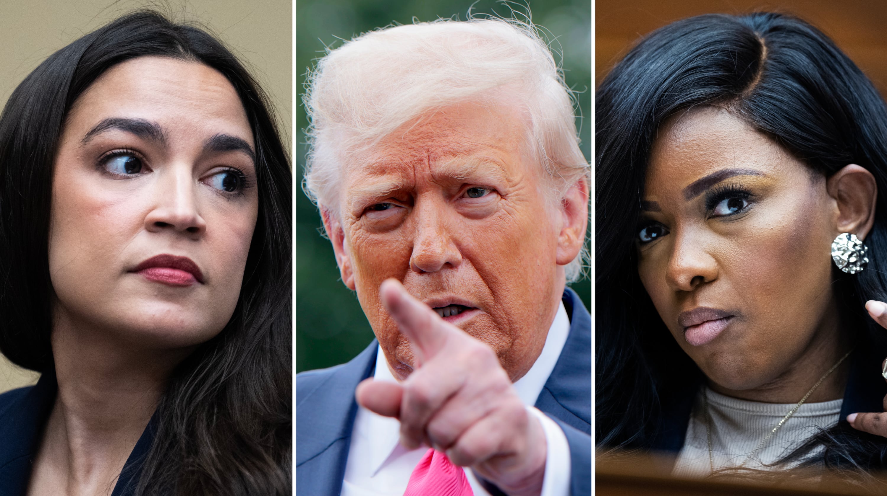 Trump Makes Bonkers New Threat Against AOC and Jasmine Crockett