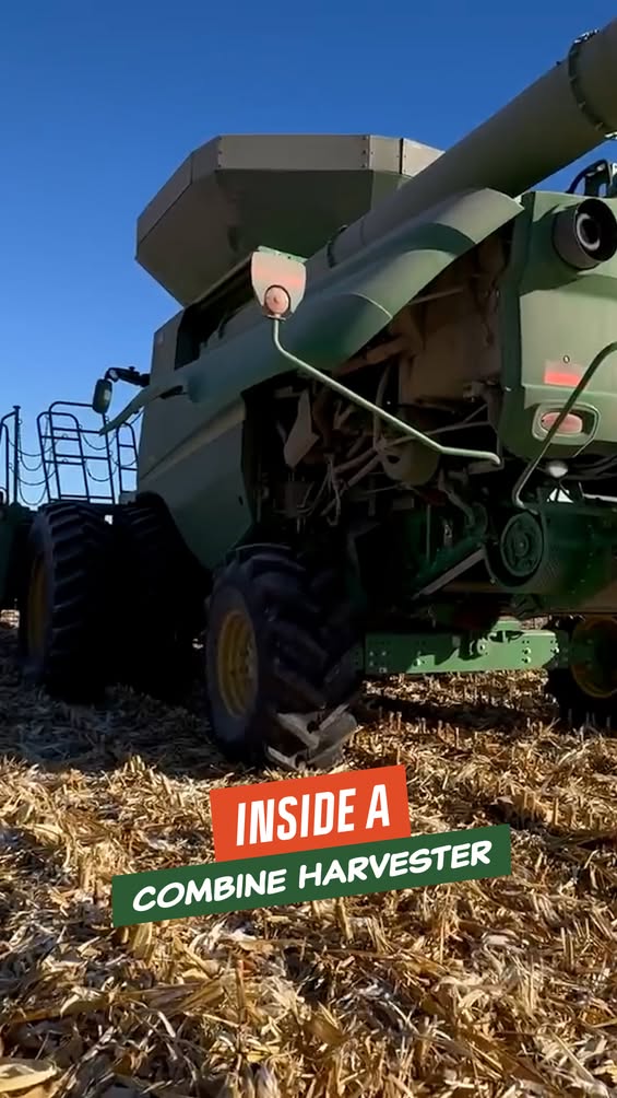 Inside A Combine Harvester