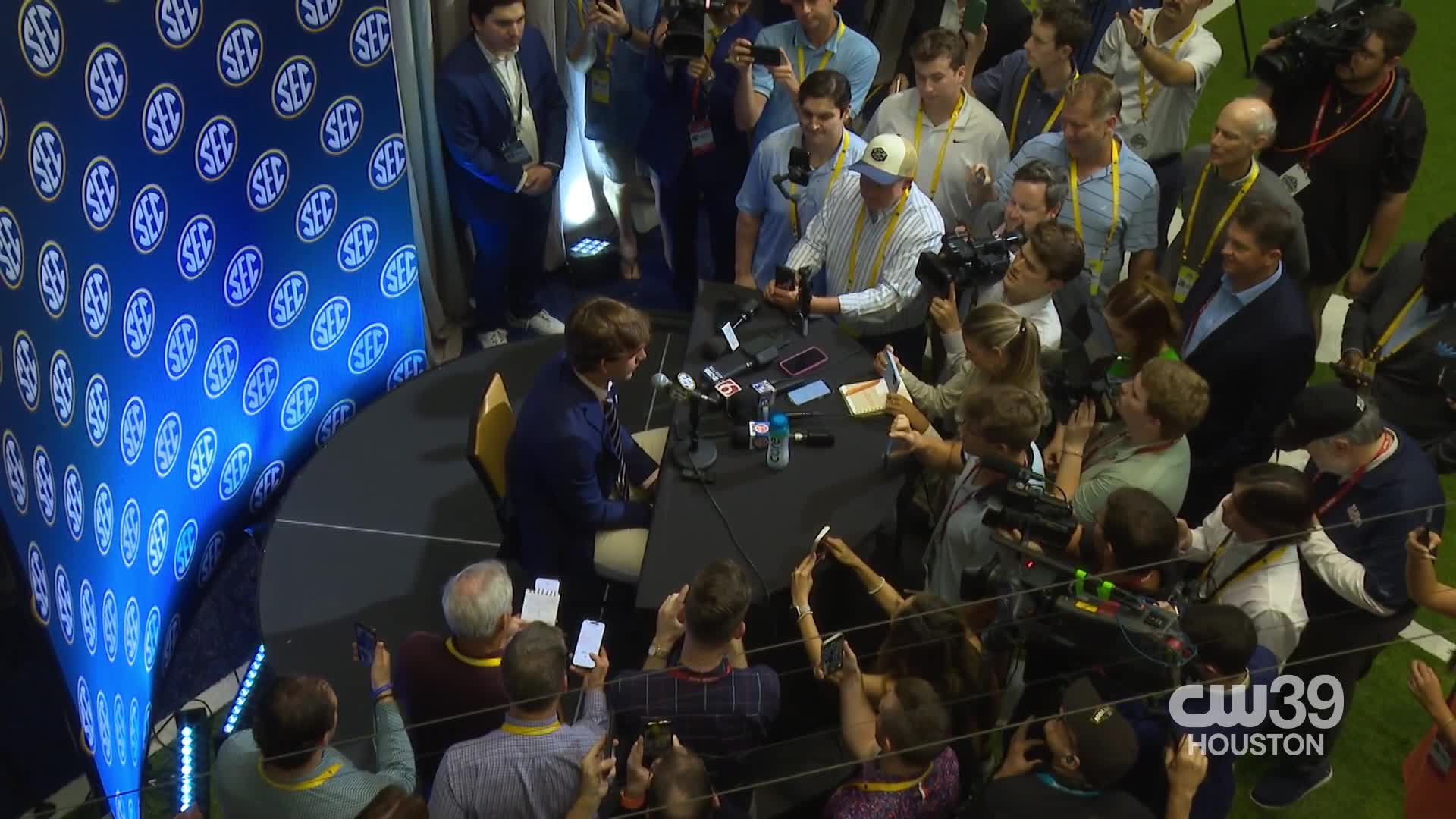 Texas QB Arch Manning at 2025 SEC Media Days