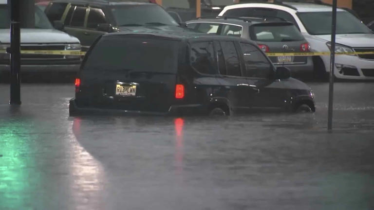 2 dead in New Jersey after floodwaters carry away vehicle during heavy rains