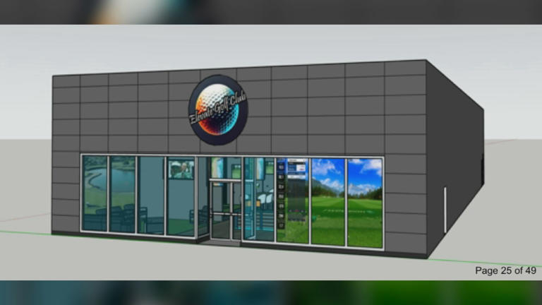 Indoor golf simulator swinging onto Denison Main Street
