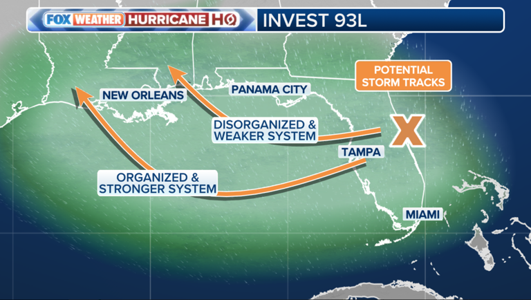 Invest 93L pushes toward Gulf Coast where Flood Watches have been issued