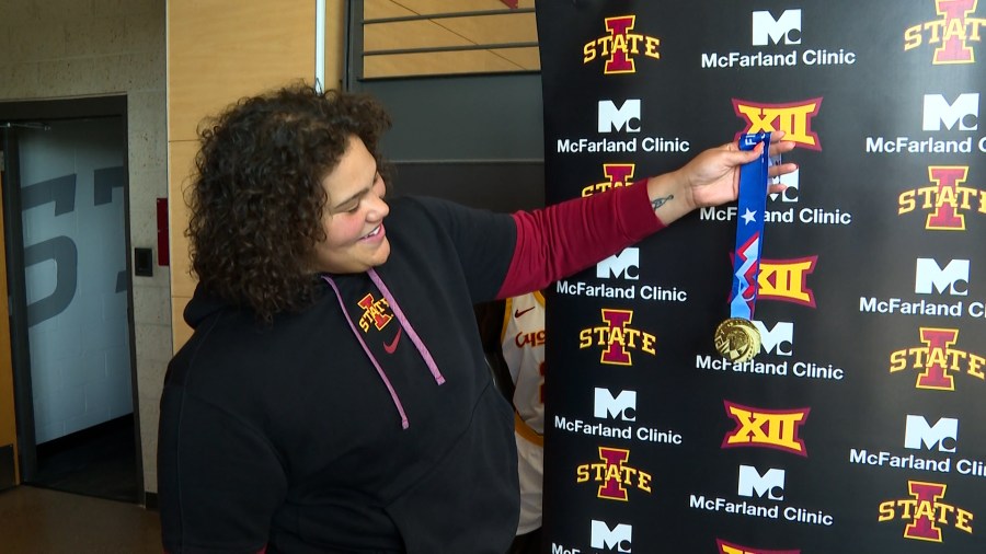 ISU’s Audi Crooks returns home with her gold medal
