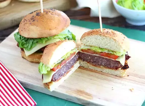 Vegetarian red bean burger