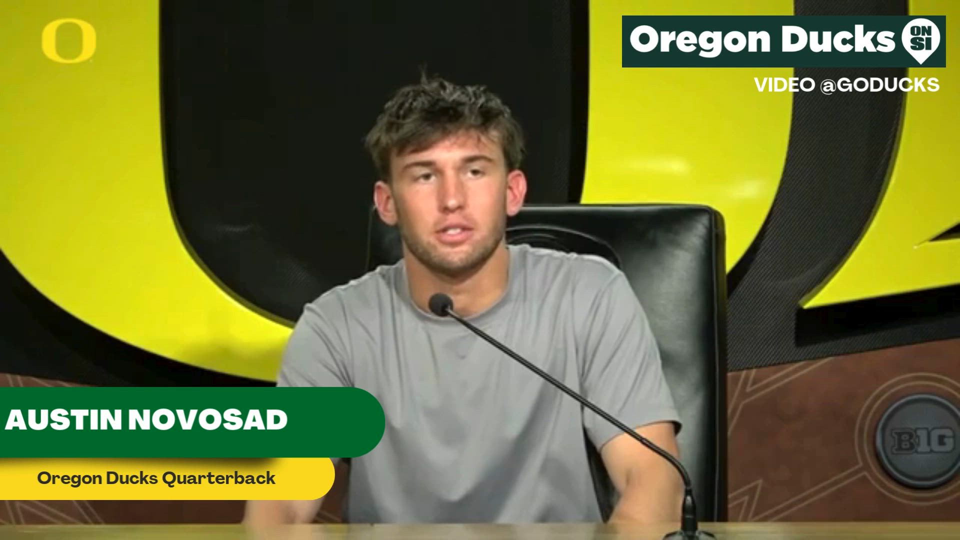 Oregon Ducks Quarterback Austin Novosad Discusses His Relationship With ...