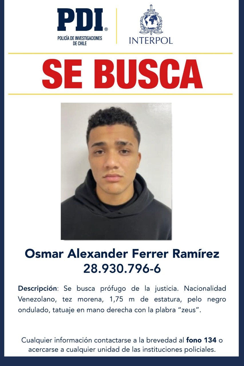 Osmar Alexander Ferrer Ramírez: ya está vigente alerta roja de Interpol por sicario del “Rey de ...