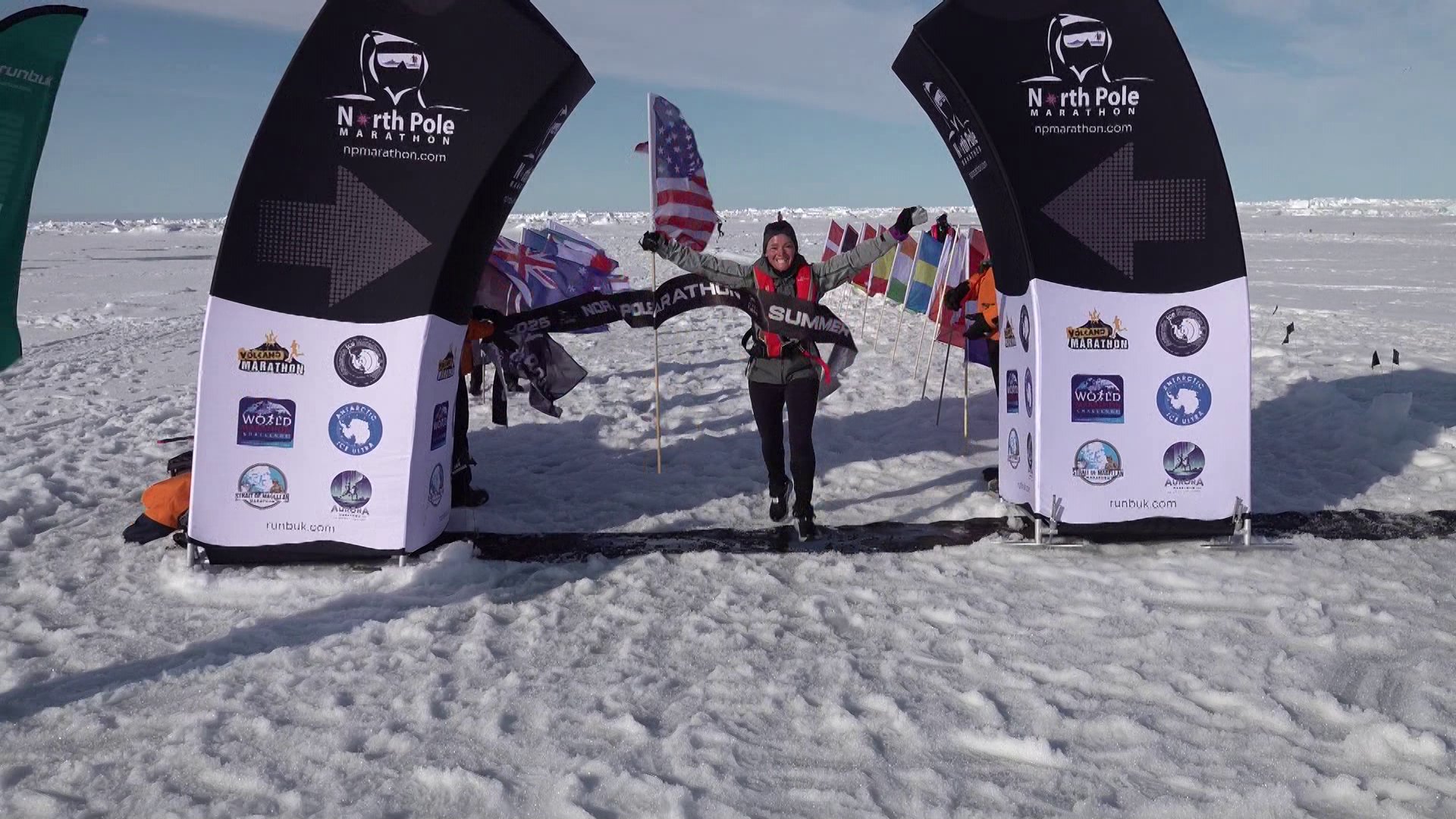 Belmont's Becca Pizzi sets world record at North Pole Marathon