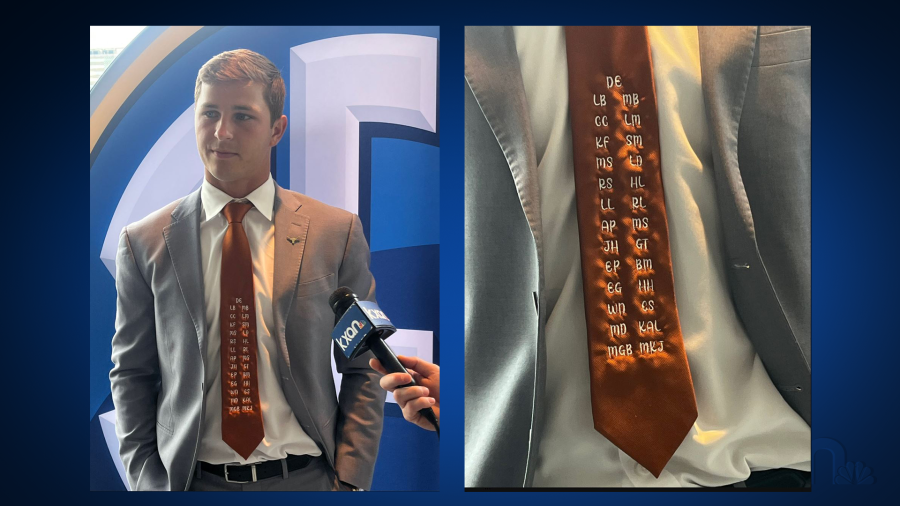 The story behind Longhorns football safety Michael Taaffe’s tie ...