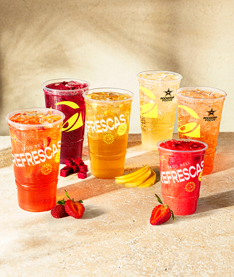 Taco Bell has 6 new beverages. What are Refrescas?