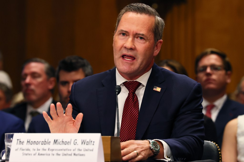 Mike Waltz grapples with ‘Signalgate’ during UN confirmation hearing