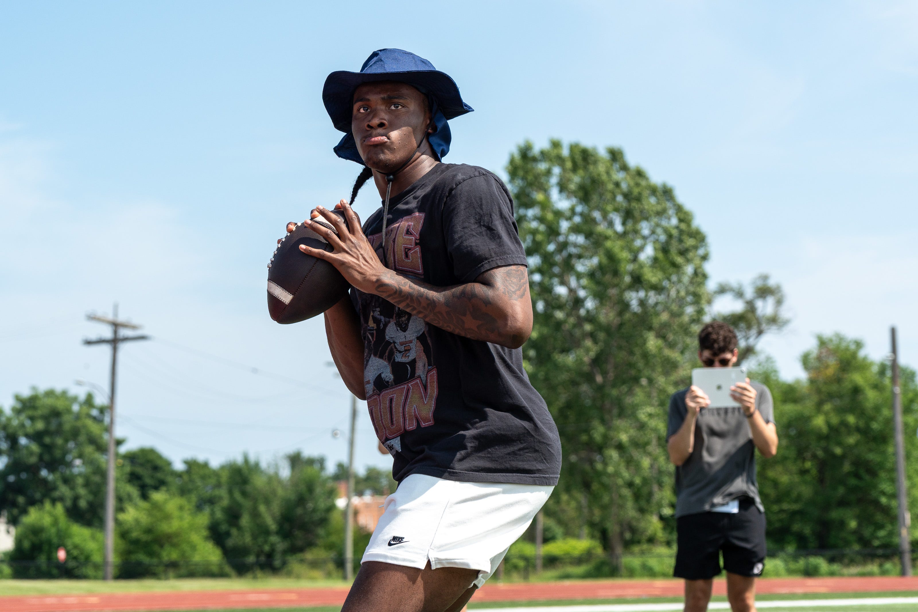 Michigan football's Sherrone Moore speaks at Big Ten media days: Live ...