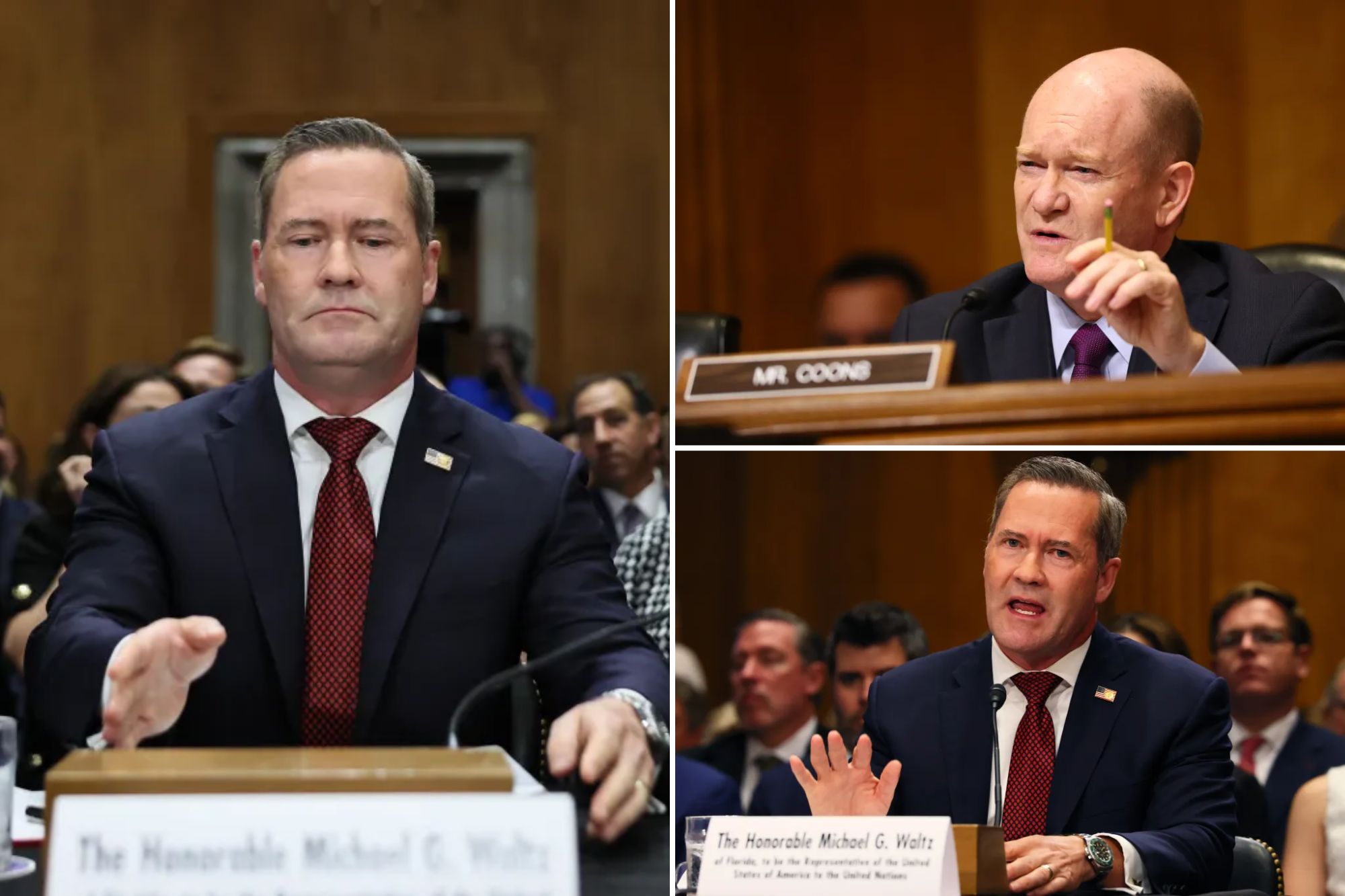 Mike Waltz grapples with ‘Signalgate’ during UN confirmation hearing