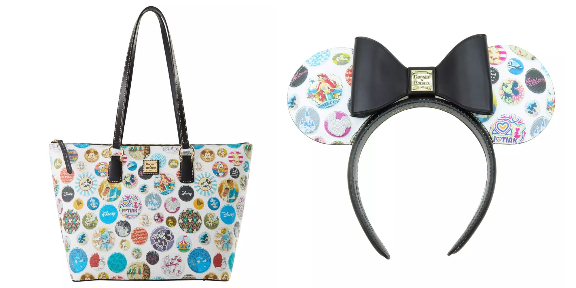 New Disney Buttons Dooney & Bourke Ear Headband and Tote Bag Available ...