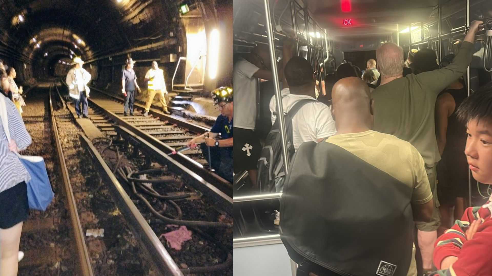 Nearly 500 passengers evacuated through tunnel off Blue Line train ...