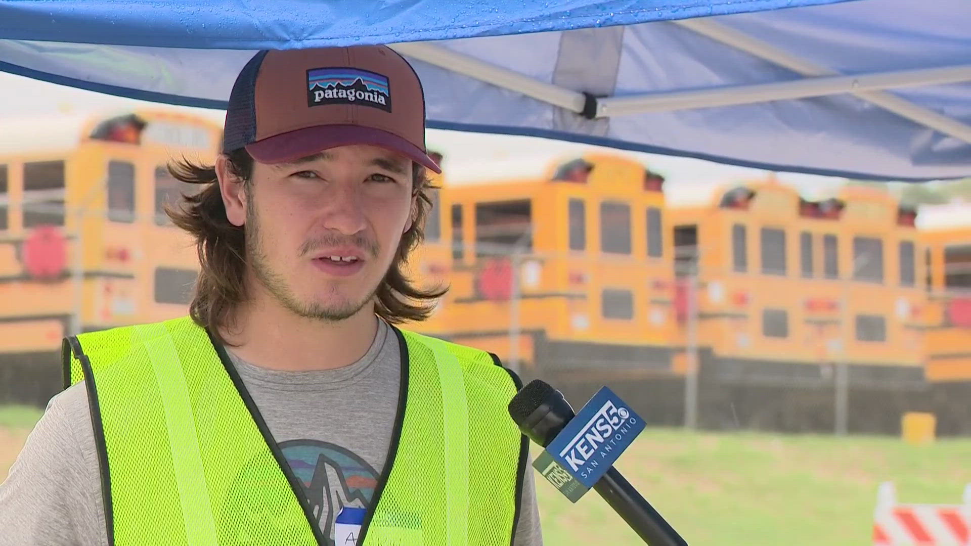 Antler Stadium serving as volunteer reception center as rain in Kerr ...