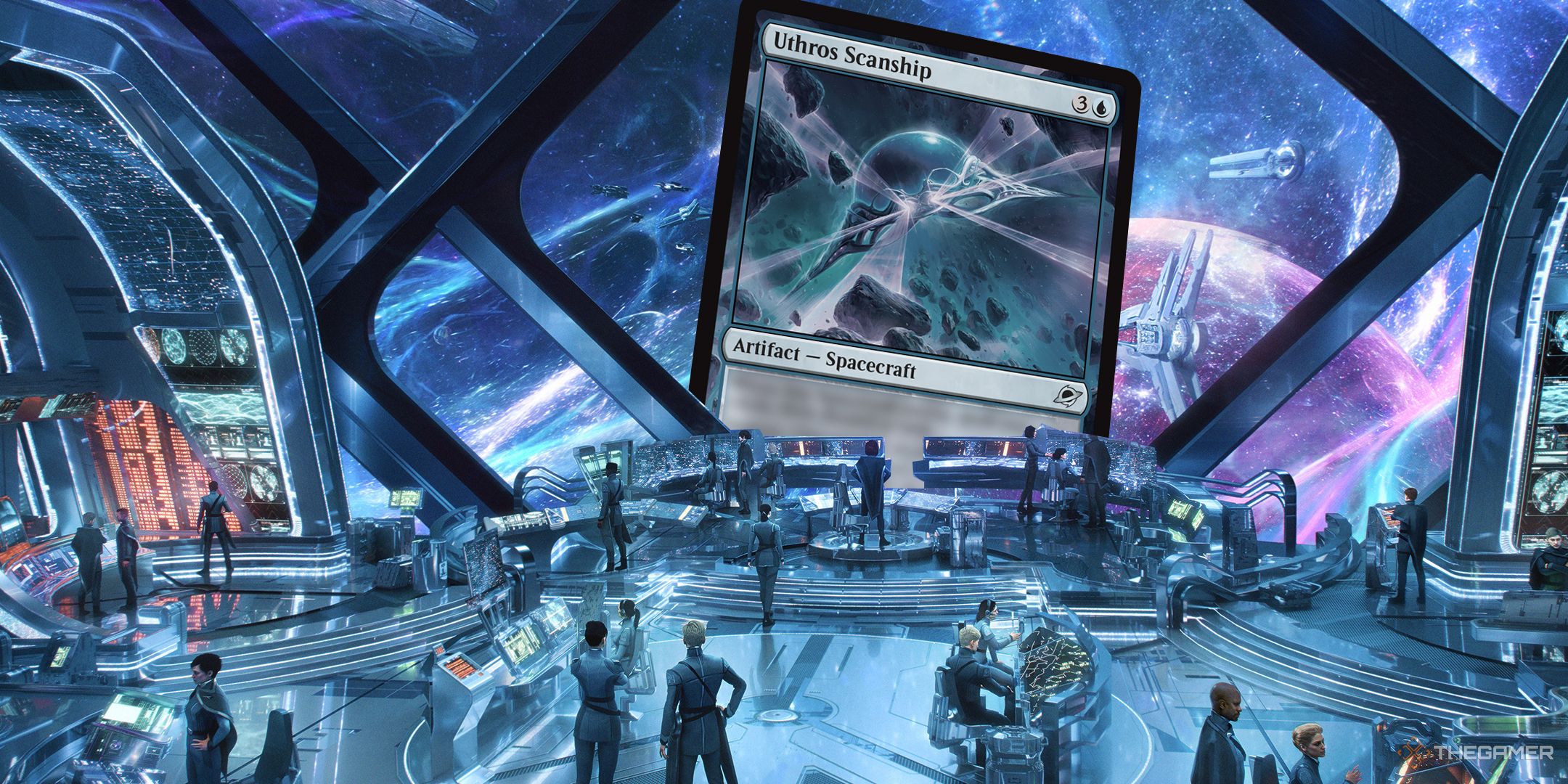 Check Out Uthros Scanship From MTG's Edge Of Eternities
