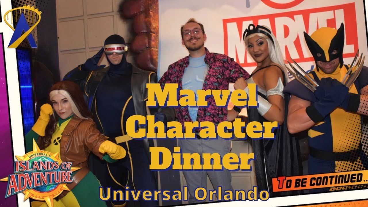 Marvel Character Dinner at Universal Super Hero Island
