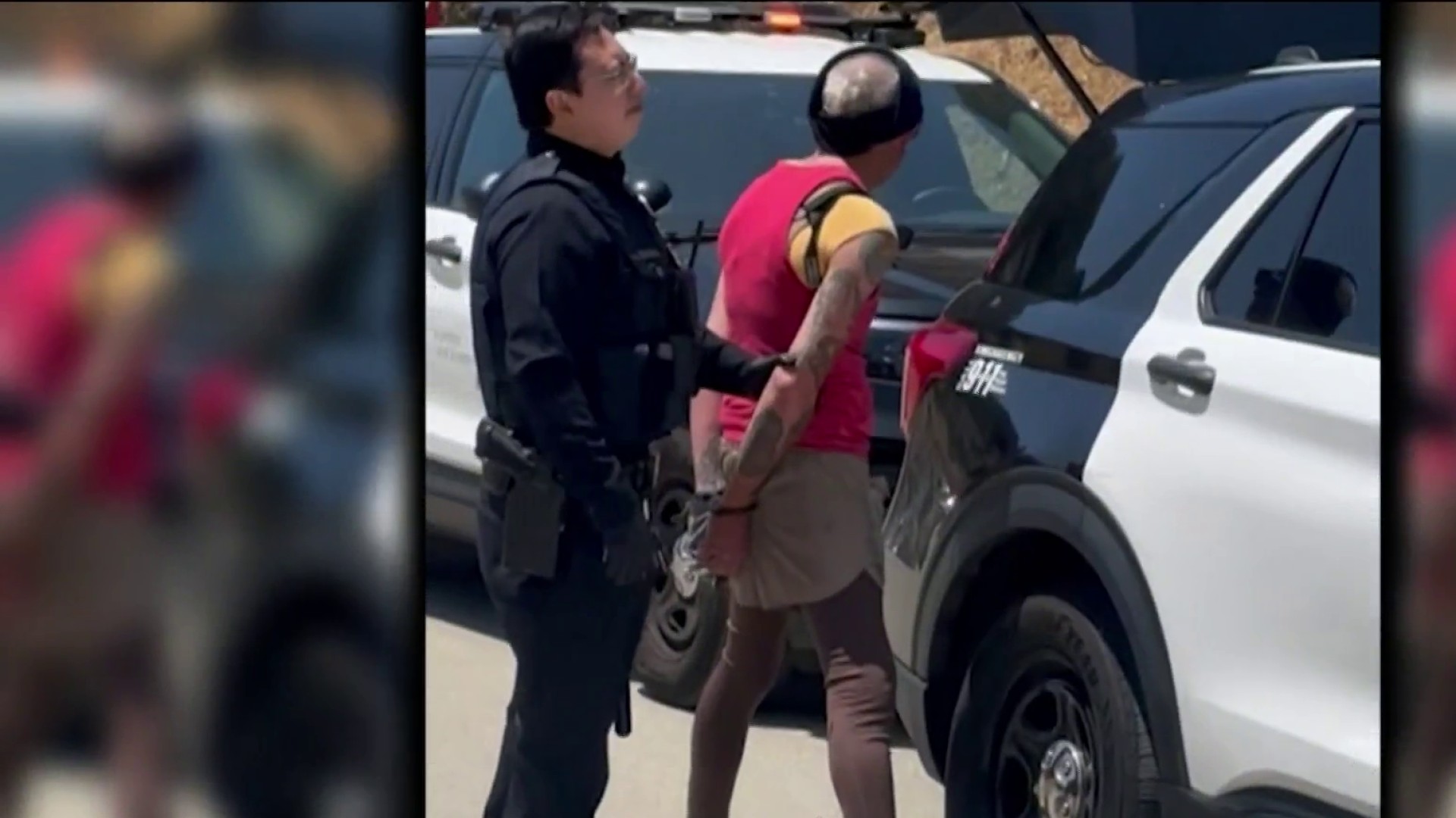 California hikers confront alleged arsonist on video