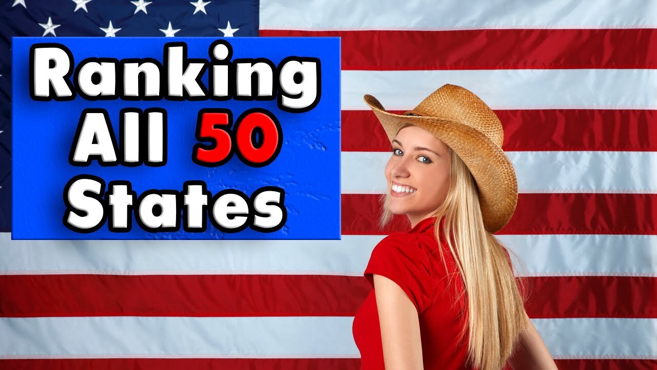Ranking of all 50 US states from least favorable to most favorable