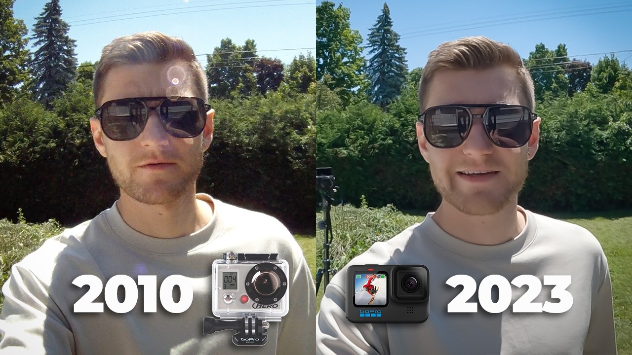 Original GoPro HD HERO vs HERO 10 black comparison in 4K
