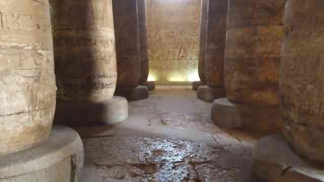 A Walk Through The Temple Of Seti The First At Abydos In Egypt