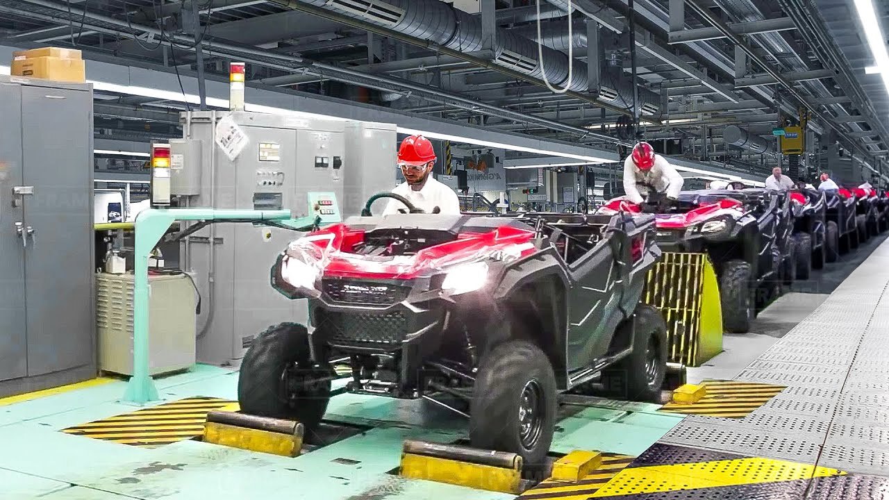 Honda's large US manufacturing facility produces high-performance ATVs