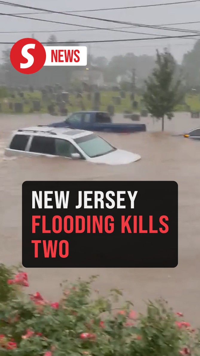 Severe storms kill two in New Jersey floods
