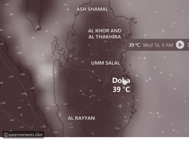 Sunny and Hot with 41°C High: Doha Weather, July 16