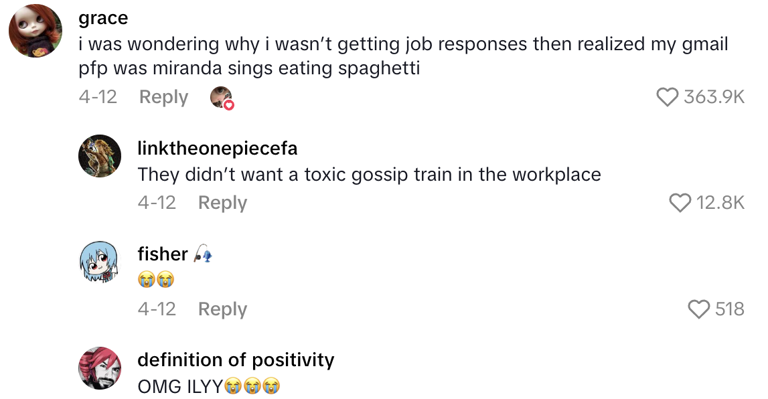 A Job Seeker Didn’t Realize That She Sent An Emo Apple Profile Photo To ...