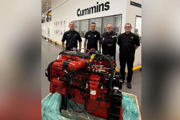 Discarded engine transformed into learning aid for Darlington College ...