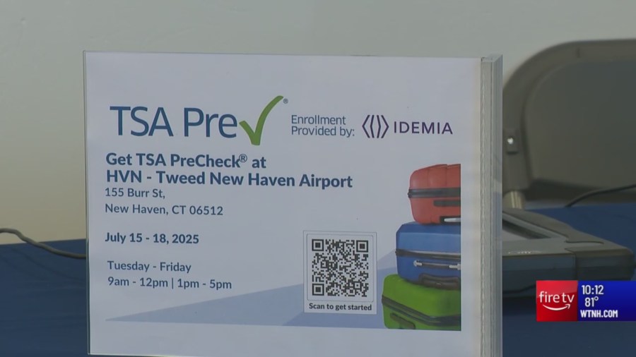 Tweed-New Haven hosting TSA PreCheck enrollment this week