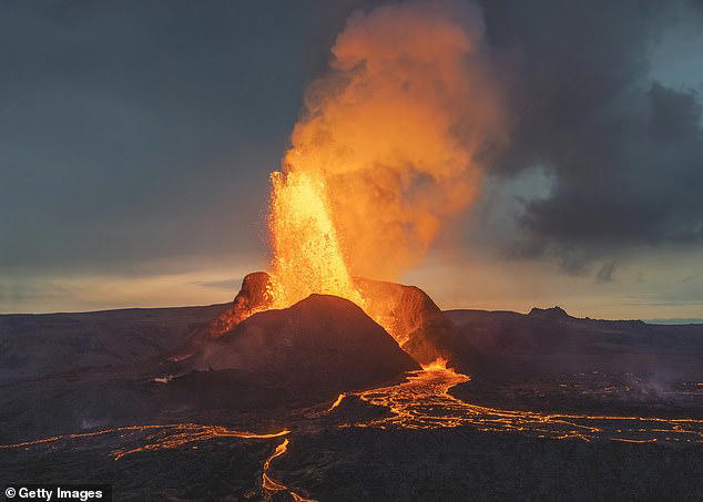 Tourists and residents evacuated as volcano erupts on Iceland