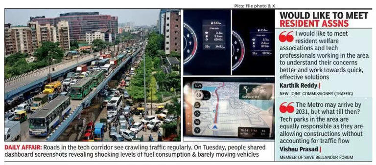 3 litres for 1.5km drive: Jam fuels frustration of Bengaluru techies on ...
