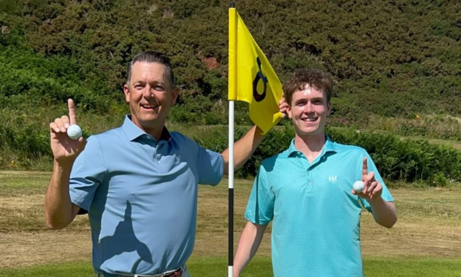 Dad who took his son on golfing trip hits a hole in one - and what ...