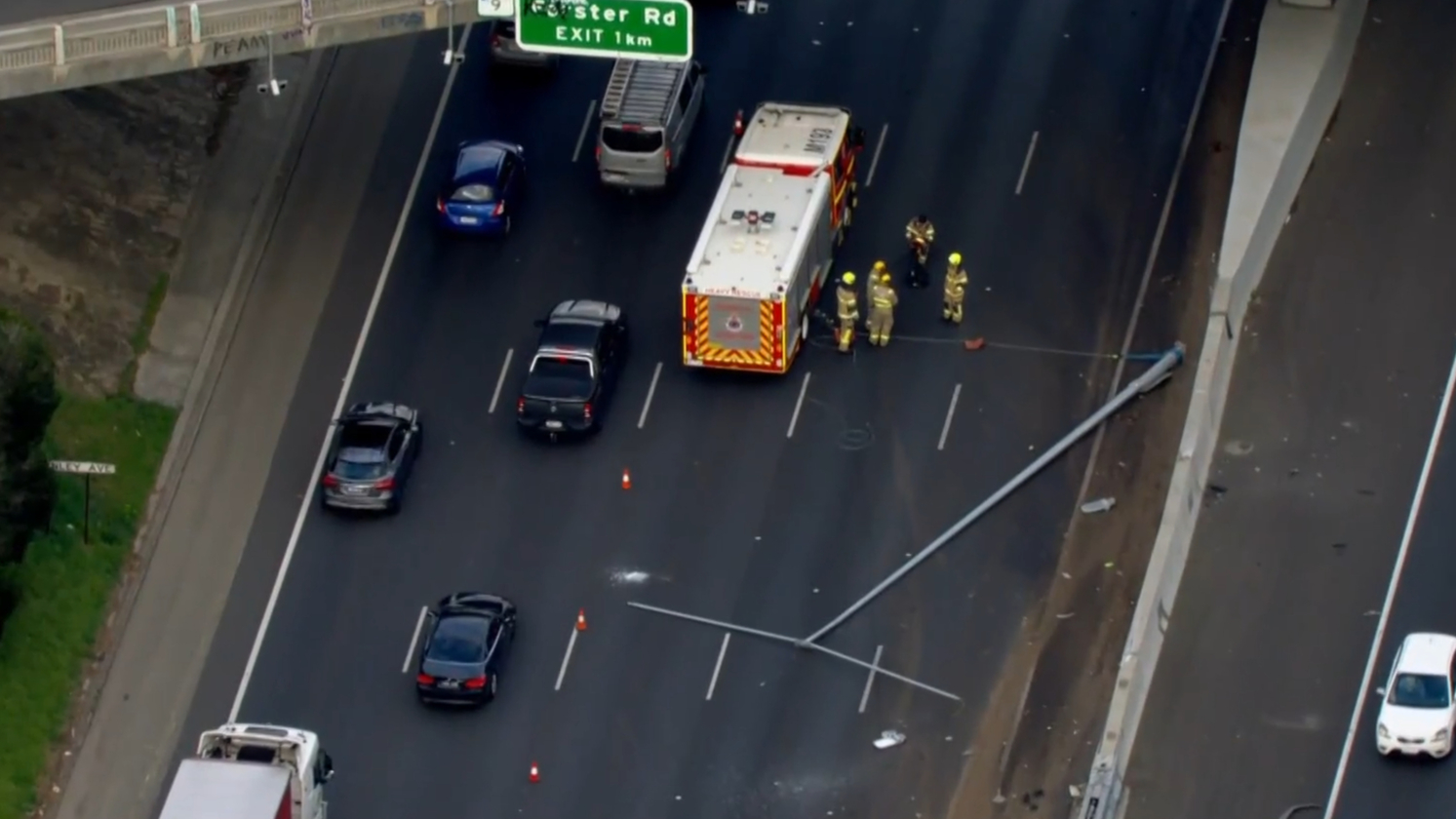 Long delays on major freeway after truck crash leaves driver critical