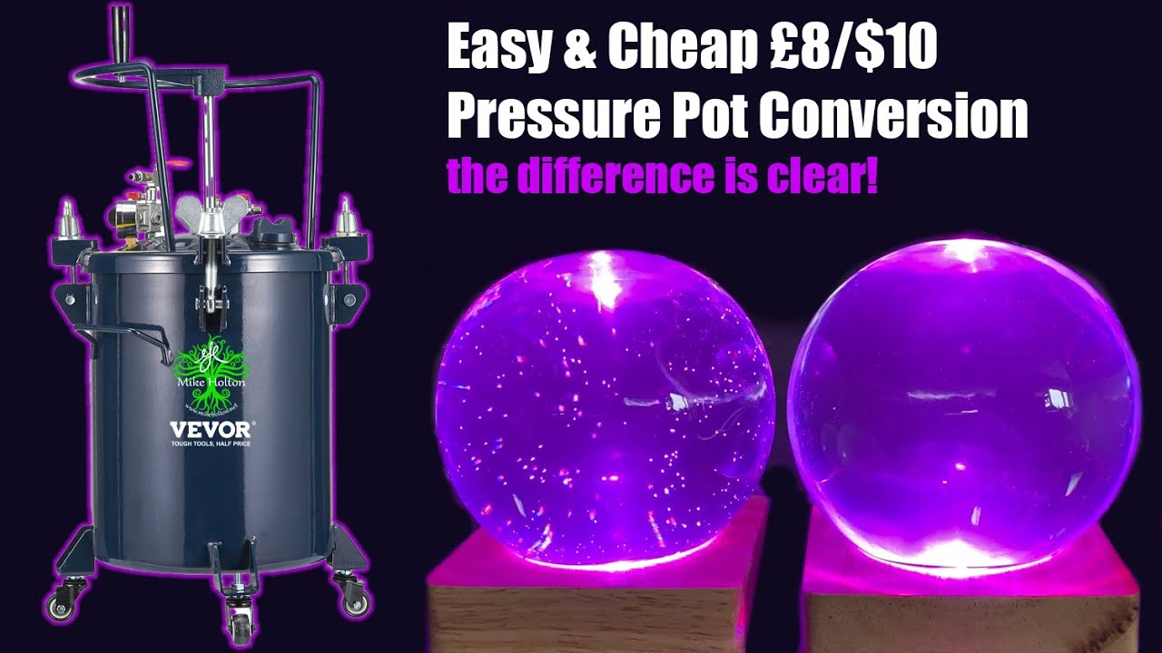 How a man used resin casting - pressure pot for cheap