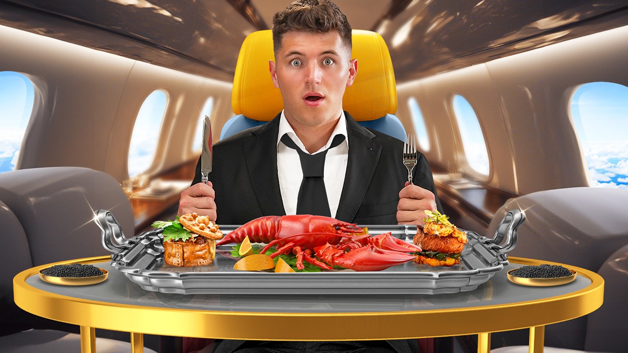 What a $30,000 Plane Meal Looks Like