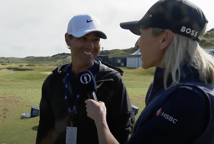 The Open 2025: Rory’s caddie, Harry Diamond, gives rare live TV interview