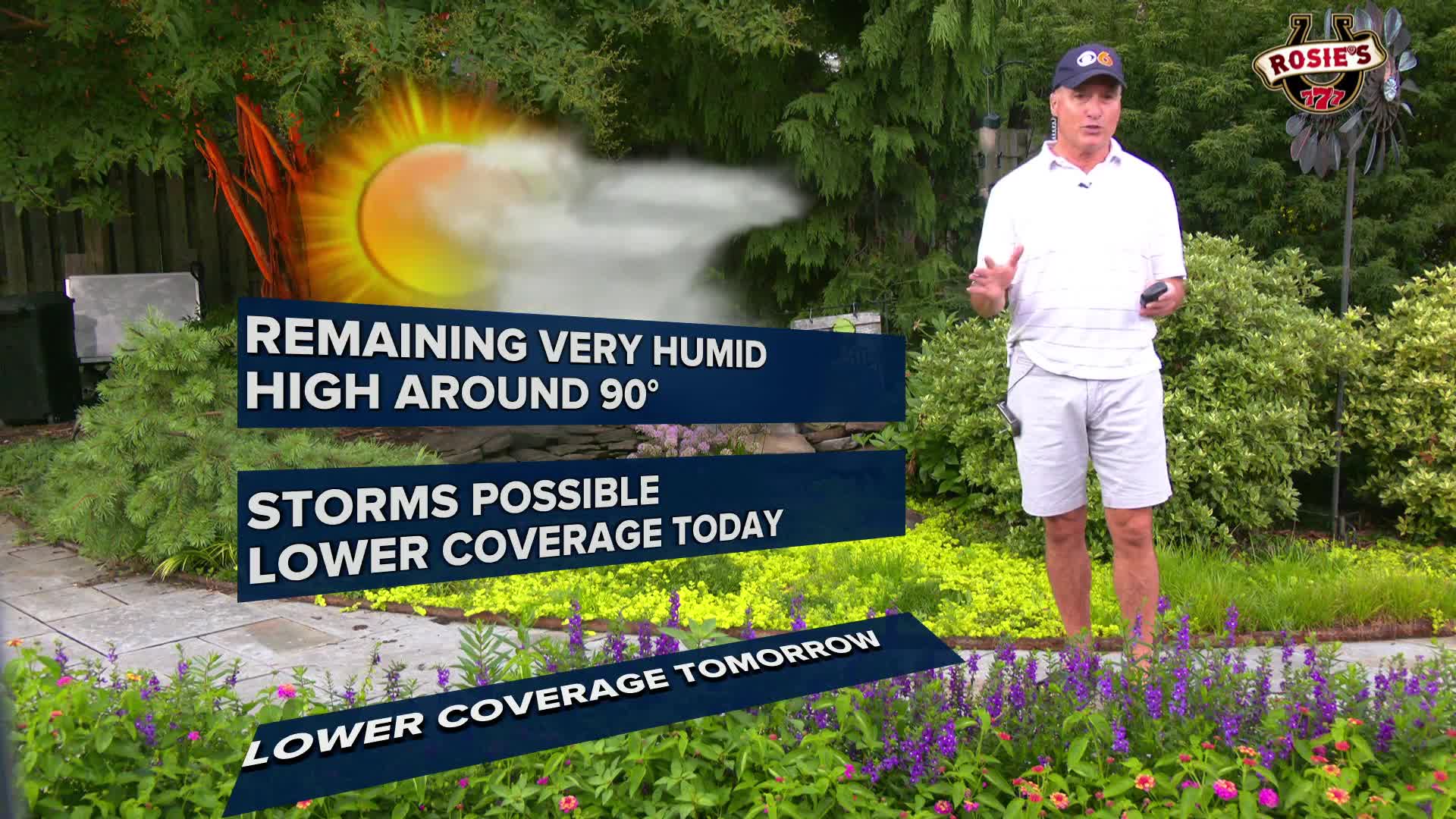 Fog and some thunderstorms today with heat continuing. Stay weather aware!