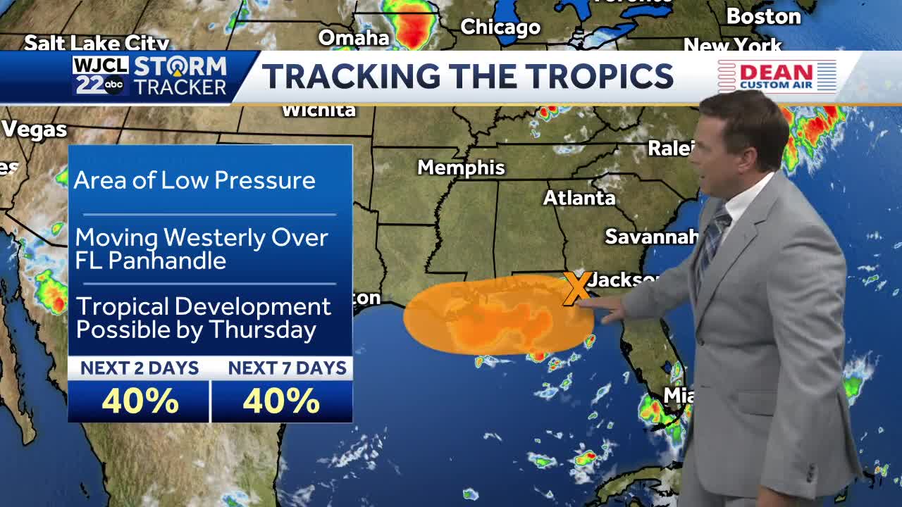Invest 93L has a chance for development in the Gulf