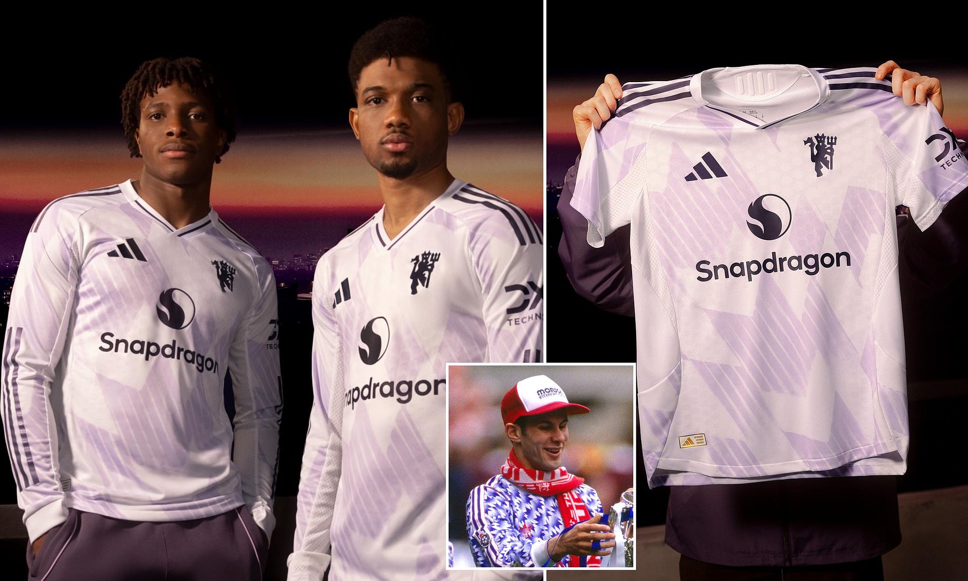 Man United unveil striking new lilac away kit - and reveal inspiration ...