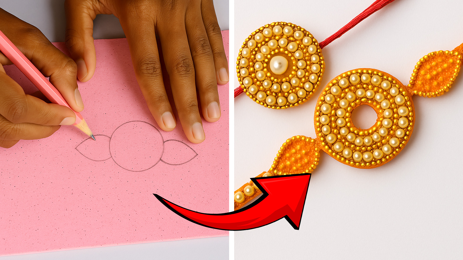 How to Make Rakhi at Home | Easy Handmade Rakhi Design for Raksha ...