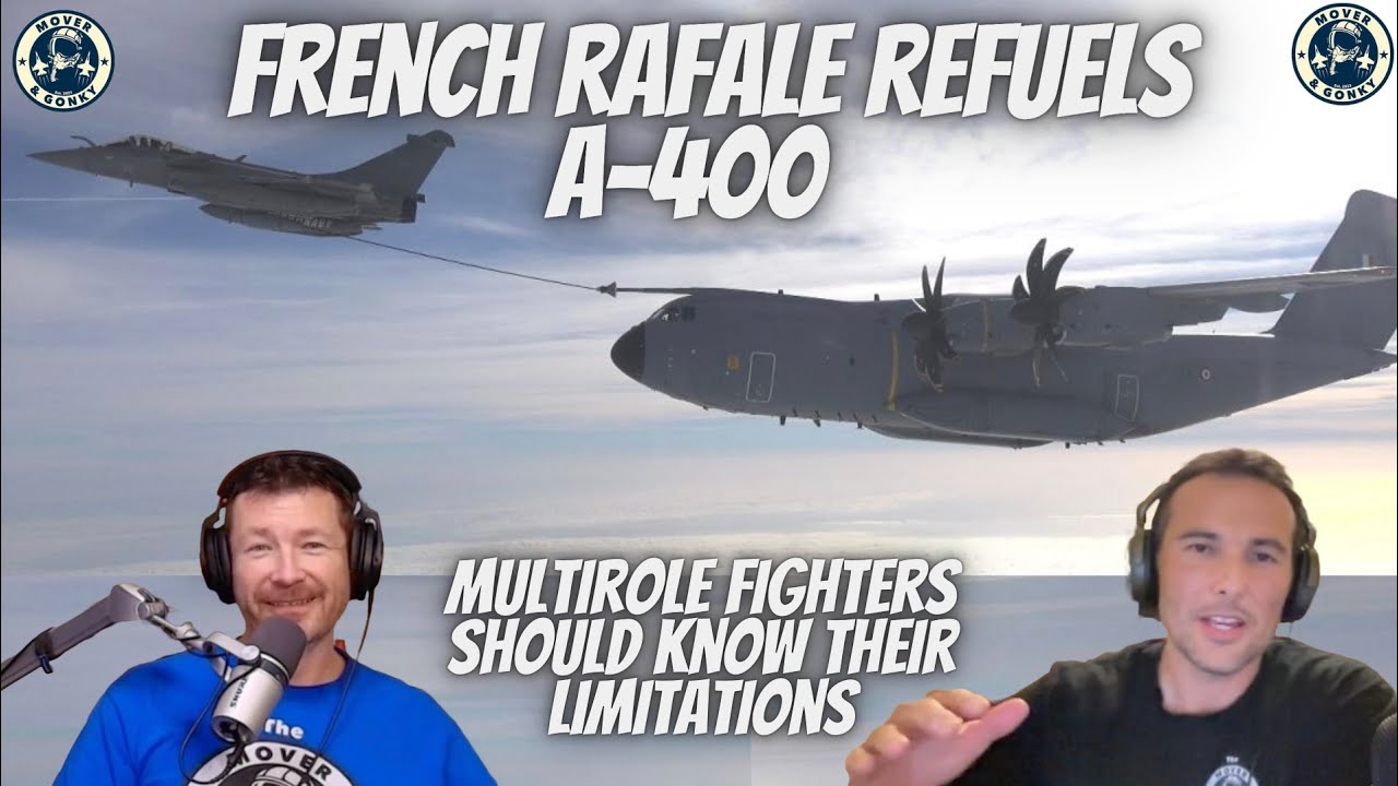 French Rafale M Demonstrates Unusual Tanking of A400M