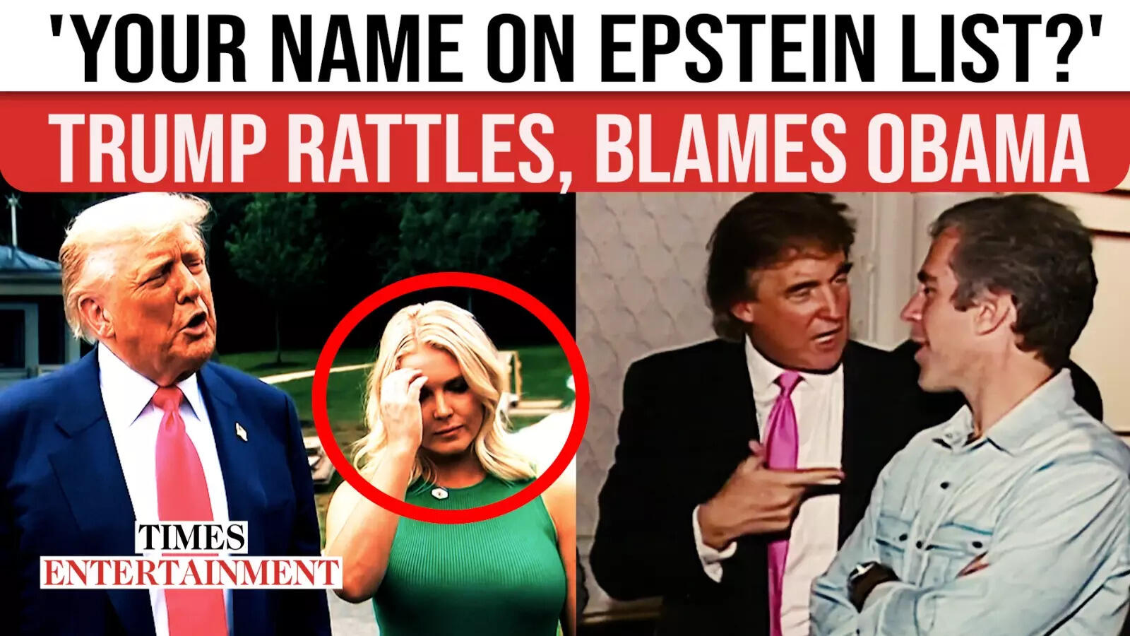 Trump Scrambles On Epstein Files Question; Karoline Leavitt's Reaction ...