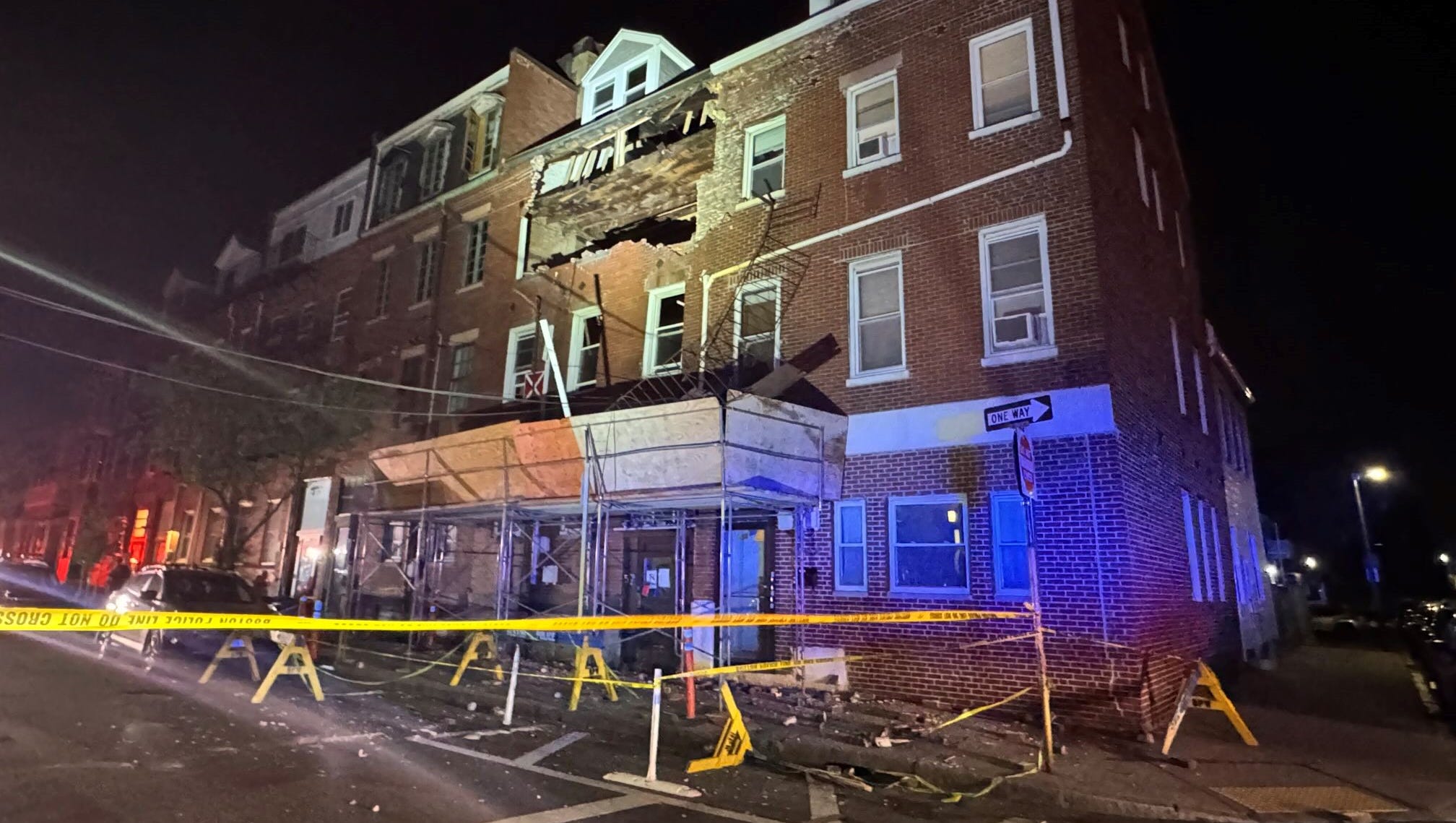 Section of vacant building in East Boston collapses overnight