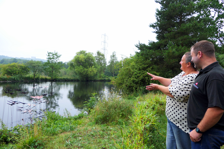 We've brought a beautiful floating sculpture to Washington Wetlands Centre