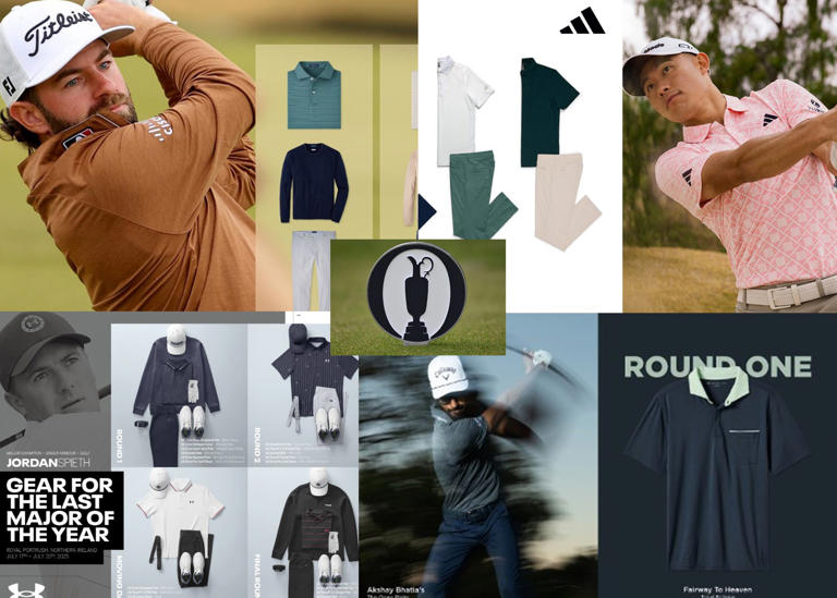 British Open 2025 apparel scripting for Jason Day, Collin Morikawa ...