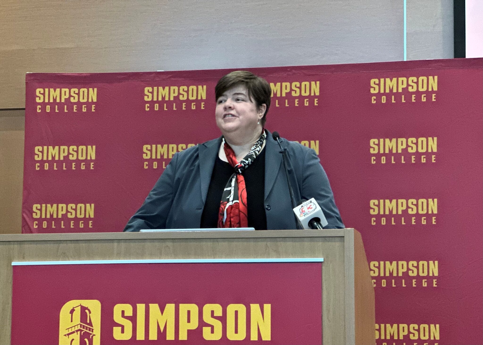 Simpson College welcomes interim president Susan Stuebner to campus