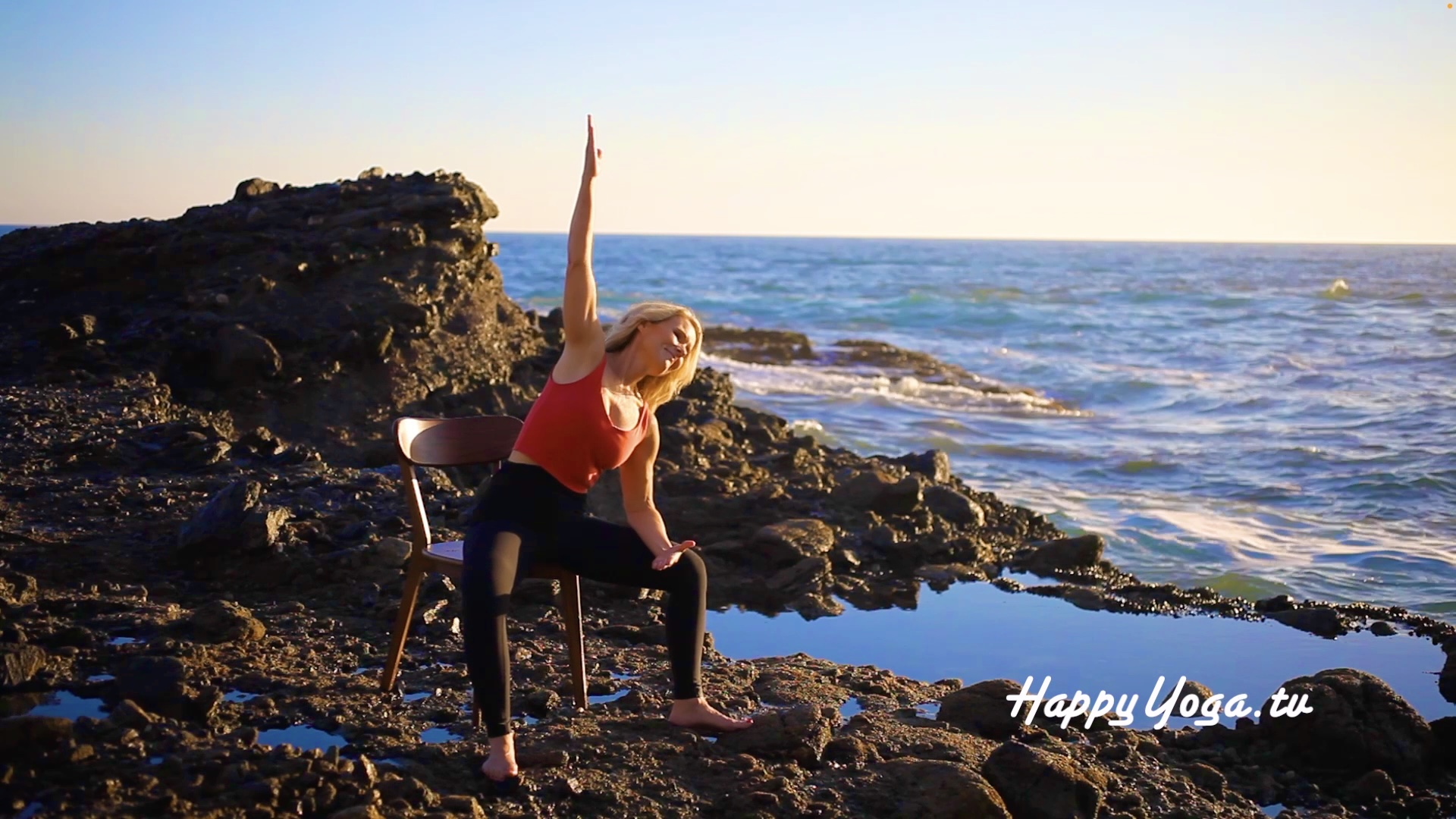 Tight, Stiff Back? 3 Chair Yoga Moves to Loosen Up & Release Tension