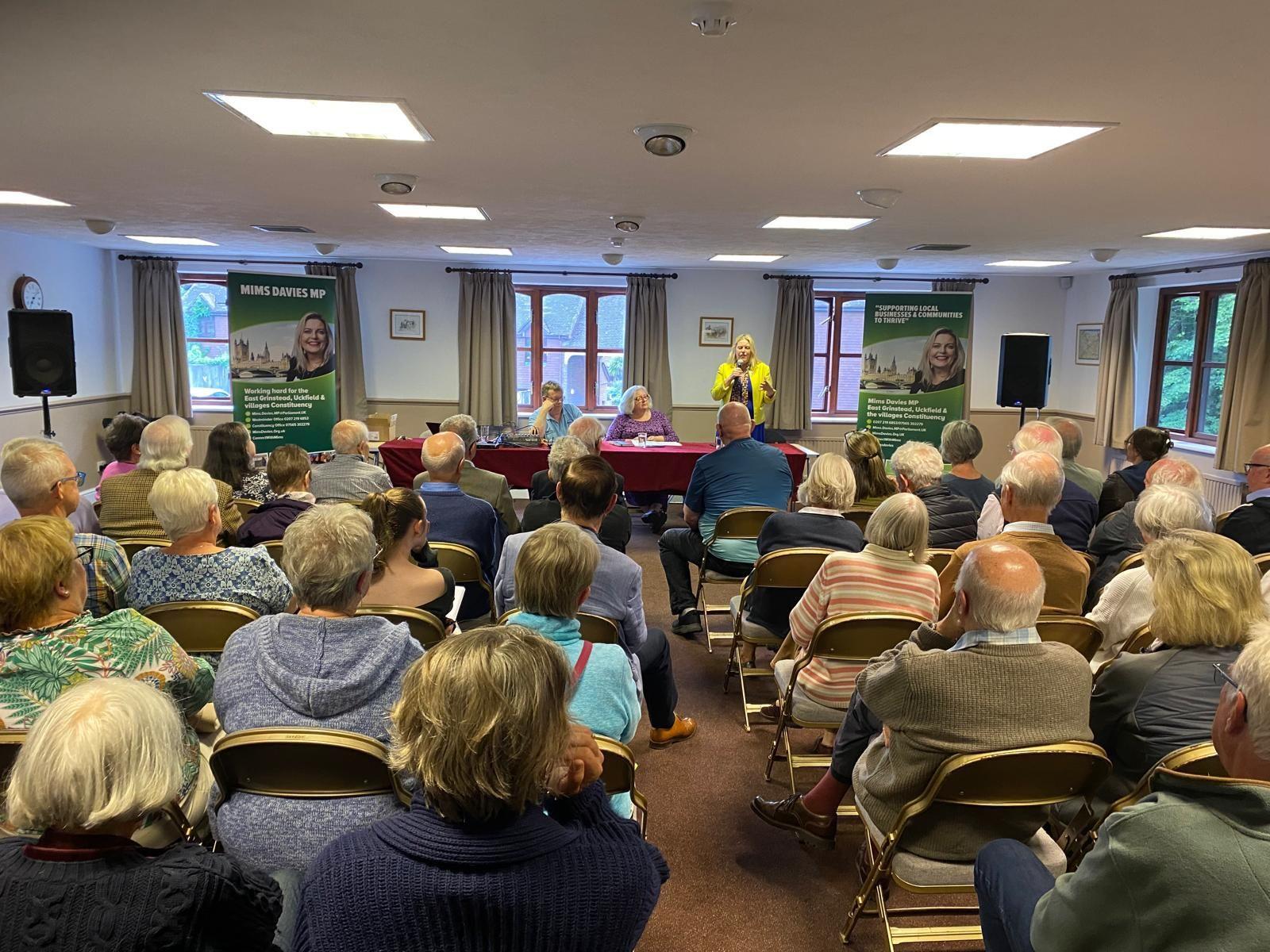 Mims Davies MP prepares for tomorrow's Meet Mims event in Barcombe